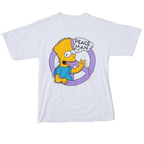 Shirts | 199 The Simpsons Peace Man Tshirt | Poshmark